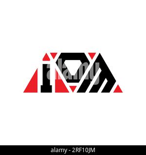 IOM triangle letter logo design with triangle shape. IOM triangle logo ...