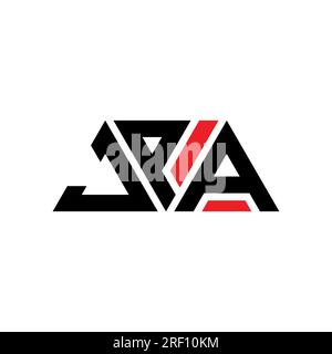 JPA triangle letter logo design with triangle shape. JPA triangle logo ...
