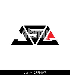 JSL triangle letter logo design with triangle shape. JSL triangle logo ...