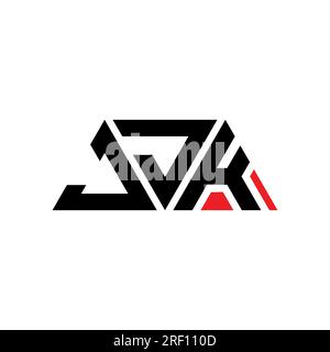 JJK triangle letter logo design with triangle shape. JJK triangle logo ...