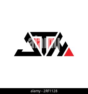 JTH triangle letter logo design with triangle shape. JTH triangle logo ...