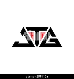JTG triangle letter logo design with triangle shape. JTG triangle logo ...