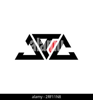 JAC triangle letter logo design with triangle shape. JAC triangle logo ...