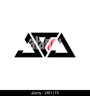 JAJ triangle letter logo design with triangle shape. JAJ triangle logo ...