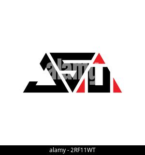 JSU triangle letter logo design with triangle shape. JSU triangle logo ...