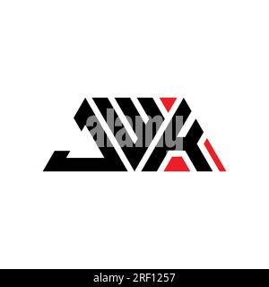 JWK triangle letter logo design with triangle shape. JWK triangle logo ...
