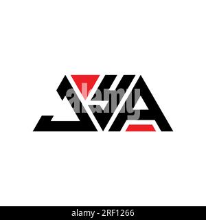 JYA triangle letter logo design with triangle shape. JYA triangle logo ...