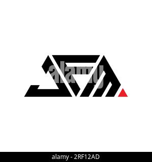 JFM triangle letter logo design with triangle shape. JFM triangle logo ...