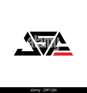 JSF triangle letter logo design with triangle shape. JSF triangle logo ...