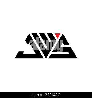 JWS triangle letter logo design with triangle shape. JWS triangle logo ...