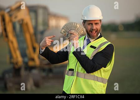 inspector man with money budget outdoor. inspector man with money ...