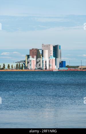 Halmstad industrial port at Kattegat sea in Sweden Stock Photo - Alamy