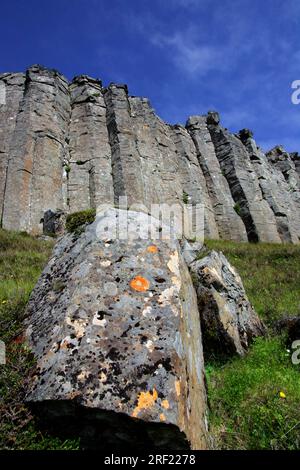 Gerduberg Basalt Columns, Gerduberg Natural Monument, Iceland Stock ...