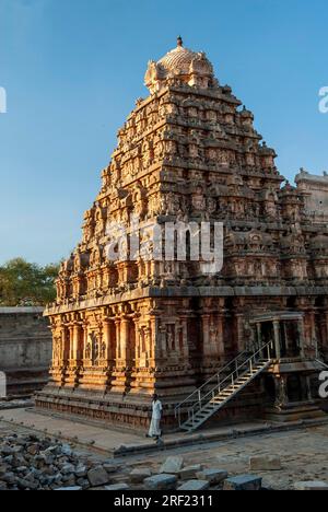 The Airavateshvara temple Gopuram 12th century Chola architecture in ...