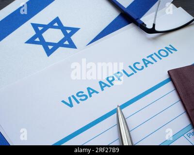 Application for a residence permit, form Stock Photo - Alamy