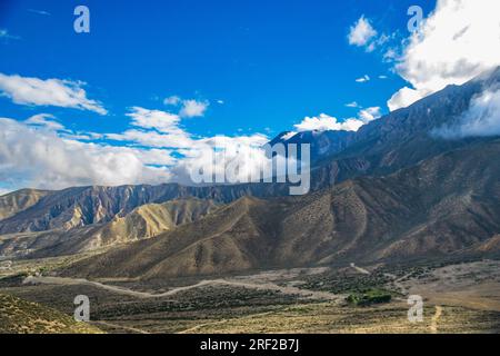 Breathtaking Landscape of Upper Mutang Desert Landscape alongside ...