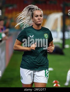 Republic of Ireland's Lily Agg warms up before the Women's ...
