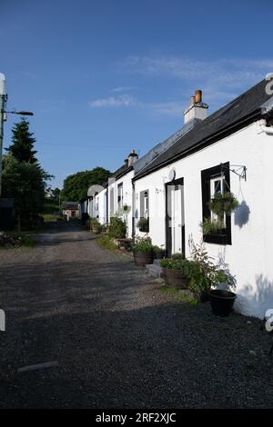 Lead miners houses, Symington Street, Leadhills, Scotland Stock Photo ...