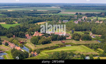 An aerial view of the Bourtange village in The Netherlands Stock Photo ...