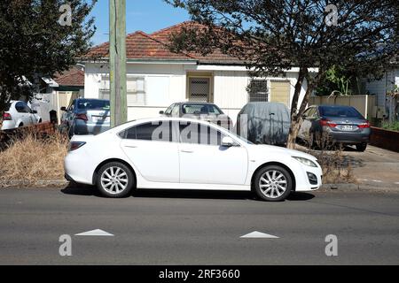 Post War fibro House with asbestos sheet walls and roof, casement ...