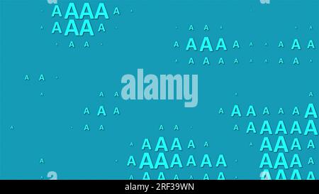 field of letters A. Computer generated render Stock Photo - Alamy