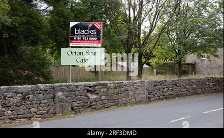 Entrance to Orton Scar Café near Penrith Stock Photo - Alamy