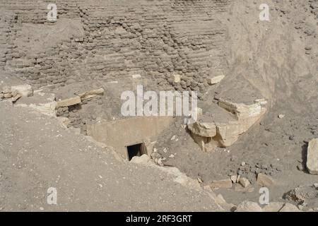 detail of the Hawara Pyramid in Egypt Stock Photo - Alamy