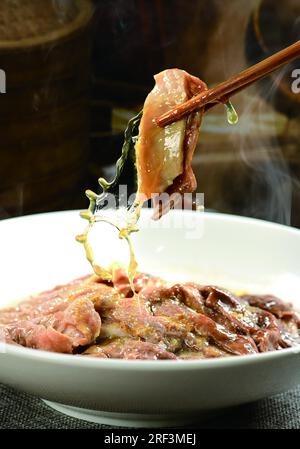 Pork stomach sliced soup,Pork stomach pepper soup, delicacy food among ...