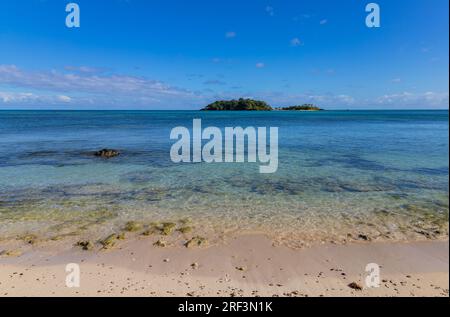 Small island near Nacula, Fiji, South Pacific. This archipelago ...