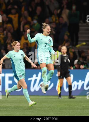 Australia's Steph Catley celebrates scoring their side's first goal of ...