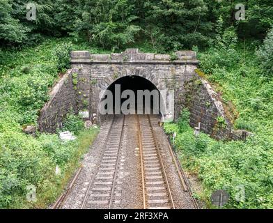 The entrance to Totley Railway tunnel at Grindleford on the Hope Valley ...