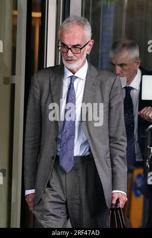 Commander Julian Bennett outside a Metropolitan Police misconduct ...