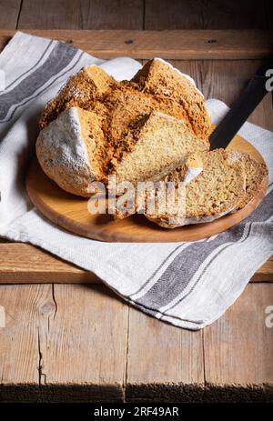 fresh bread Irish style bread on the table Stock Photo - Alamy