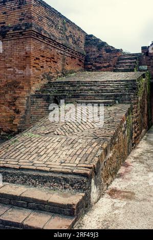 08 26 2008 Vintage ruins of Nalanda Mahavihara Mahavihara, 5th-century ...
