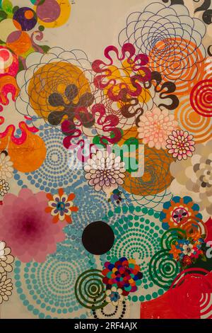 Colourful Modernist Artwork by Brazilian Artist Beatriz Milhazes Stock ...