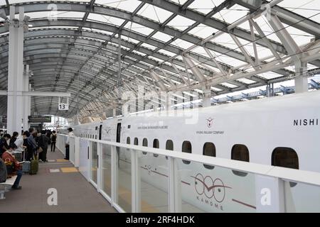 Kamome Express Train from Fukuoka to Nagasaki Stock Photo - Alamy