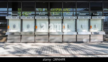 Symbolic image, ticket booth, ticket counter, entrance to a fair ...