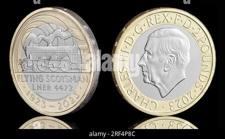 2023 £2 coin to celebrate 100 years of the Flying Scotsman steam ...