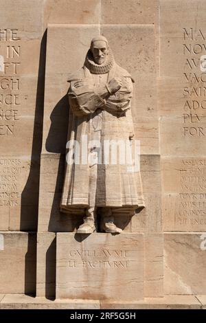 Reformation Wall (1909): William Farel, John Calvin, Theodore Beza, and ...