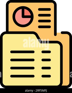 Credit house folder icon outline vector. Rent property. Invest sale ...