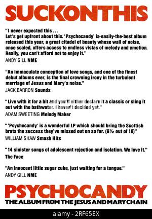 January 1986 British advertisement for the album Swamp Thing by Malcolm ...