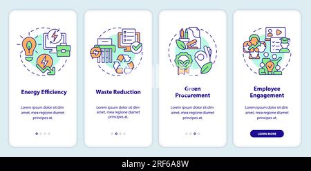 2D sustainable office concept with linear icons Stock Vector Image ...