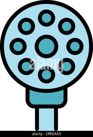 Leg hydro massage icon outline vector. Spa physical. Spa exercise color ...