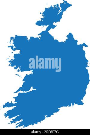 BLUE CMYK color map of IRELAND Stock Vector Image & Art - Alamy