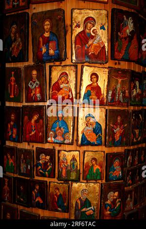 Holy images, Rhodes, Icon, Icons, Greece Stock Photo - Alamy