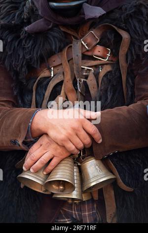 Italy, Sardinia, Mamoiada, Mamuthones Carnival Masks Stock Photo - Alamy