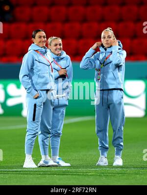 England's Lucy Bronze, Georgia Stanway, Millie Bright, Mary Earps ...