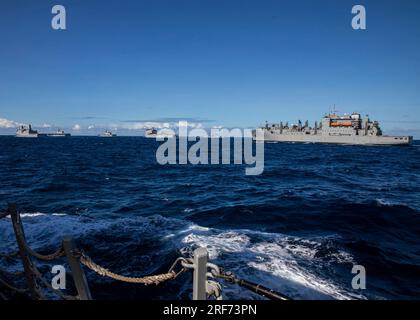 CORAL SEA (July 29, 2023) The Military Sealift Command fleet ...