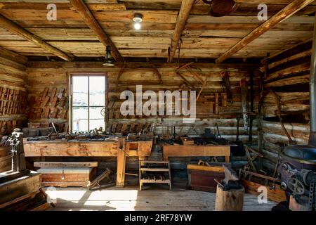 Taggart Carpenter Shop, interior shot Old Trail Town, Cody, Wyoming ...