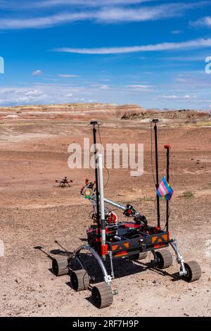 Northeastern University Mars Rover follows a drone. University Rover ...
